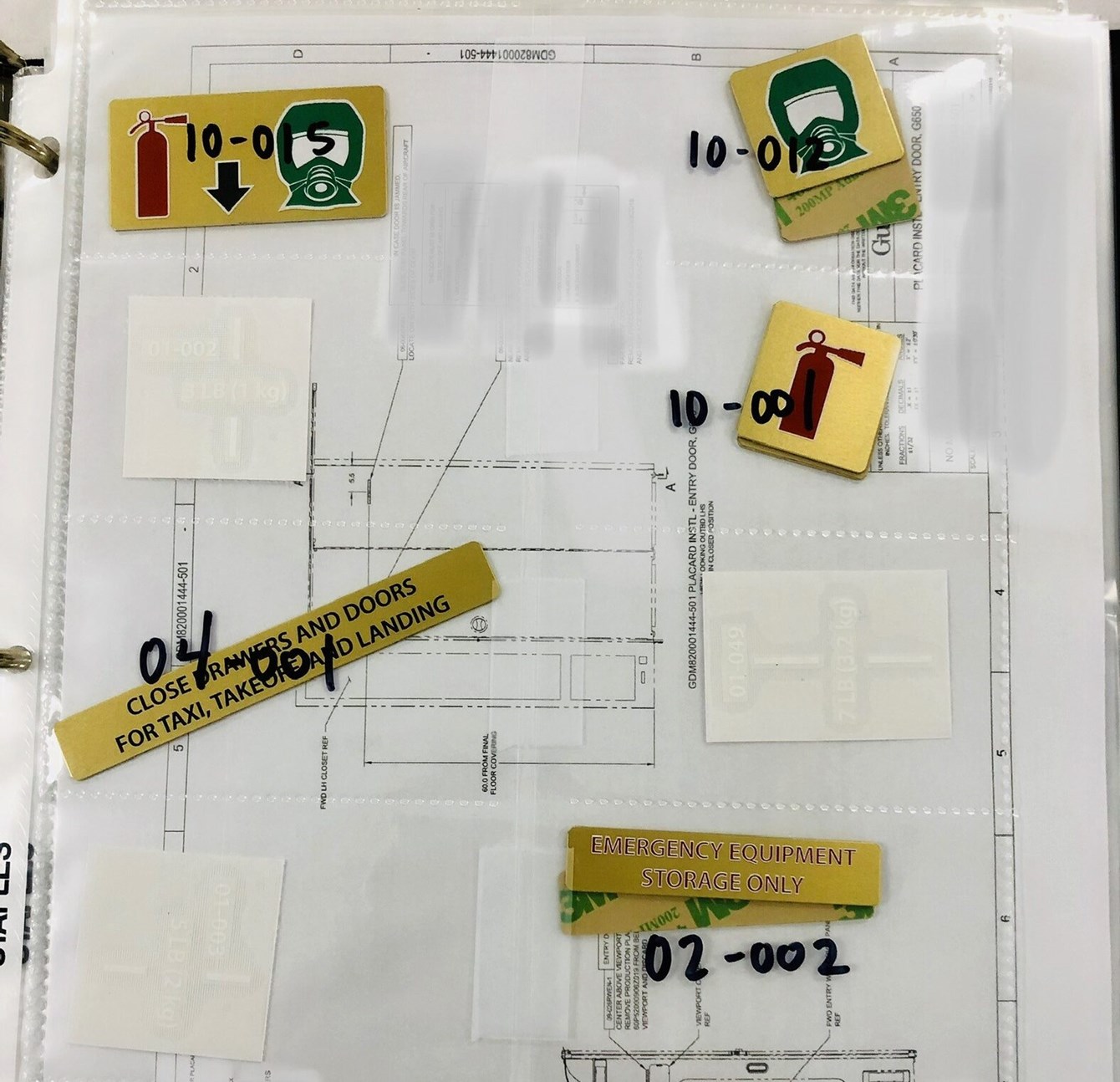 Aircraft Placards, Decals and Nameplates