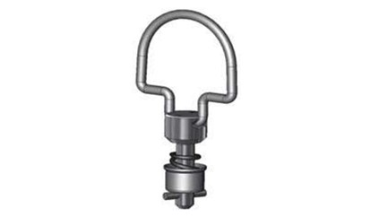 D4002 Series Medium Duty Folding Bail Handle Head Studs